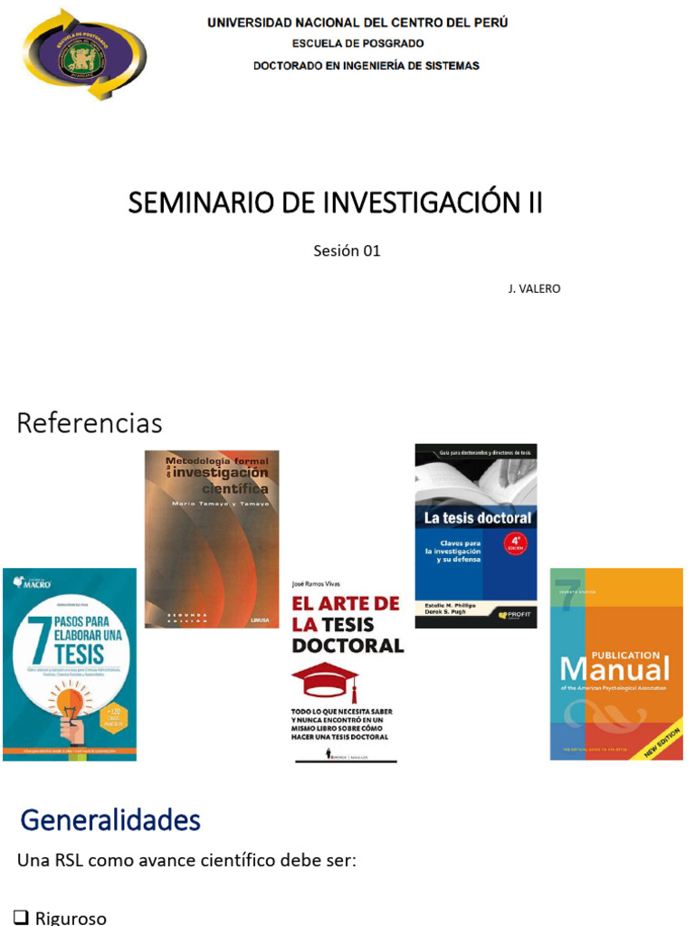 Sesión 01 - Introducción RSL | PDF | Science