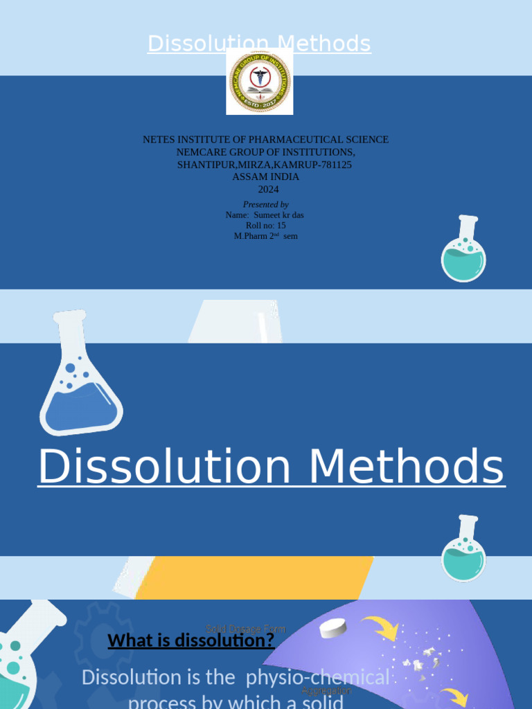 Disso Methods Adv Biopharm | PDF | Tablet (Pharmacy) | Pump