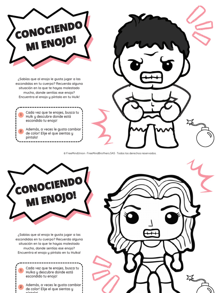 Actividades para gestionar el enojo infantil | PDF