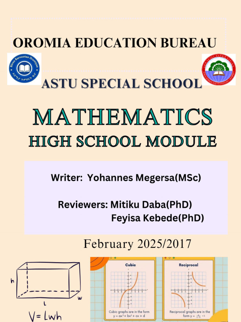 mathematics MODULE (2) | PDF | Set (Mathematics) | Matrix (Mathematics)