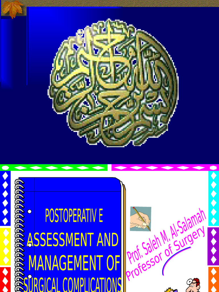 Postoperative Assessment, Management and Complications | PDF | Surgery ...