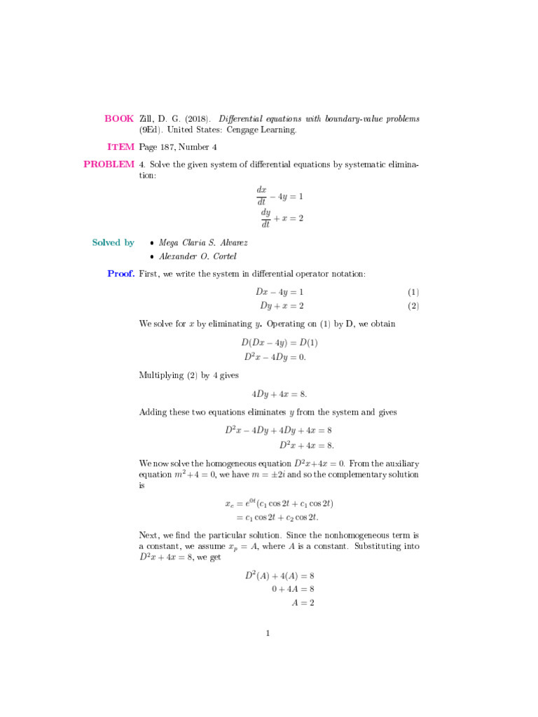 Math 121 - Ref 1 - Section 4.9 - 187 - 4 | PDF | Equations ...
