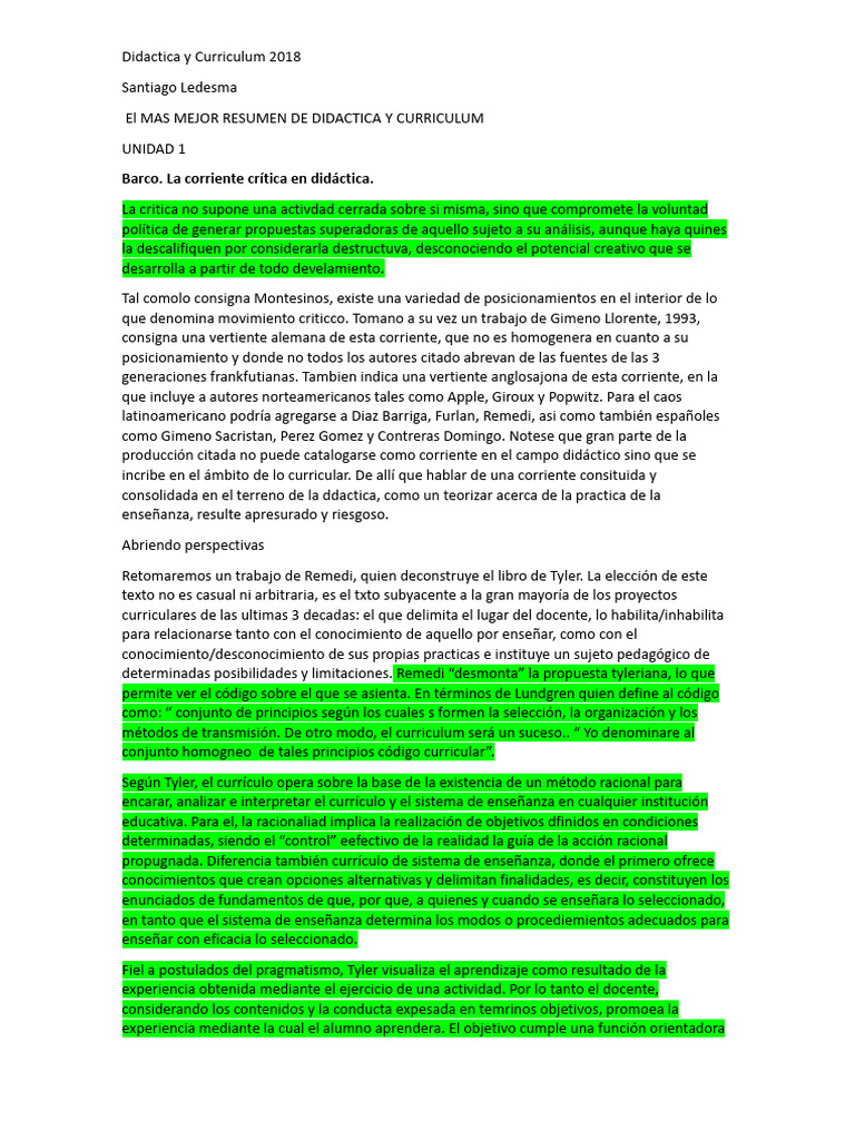 Didactica Final 1 | PDF | Plan de estudios | Enseñando