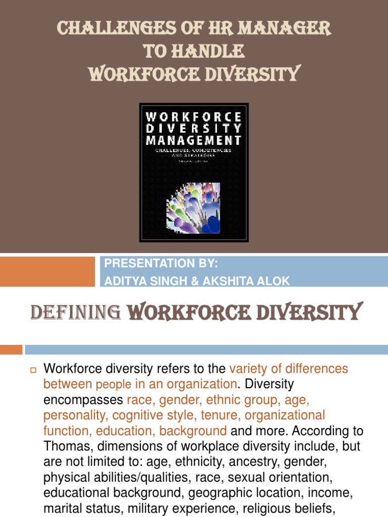 Challenges of HR Manager | PDF | Diversity (Business) | Multiculturalism