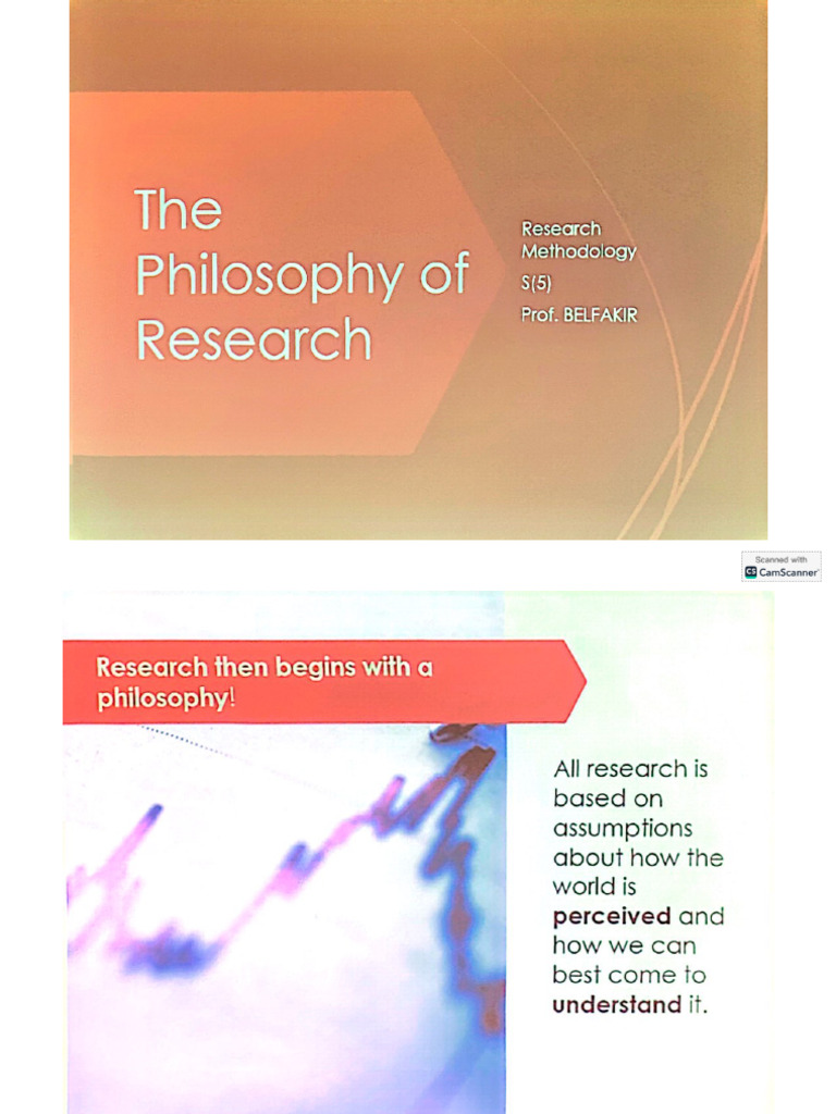 5 - RM - The Philosophy of Research - S5 | PDF