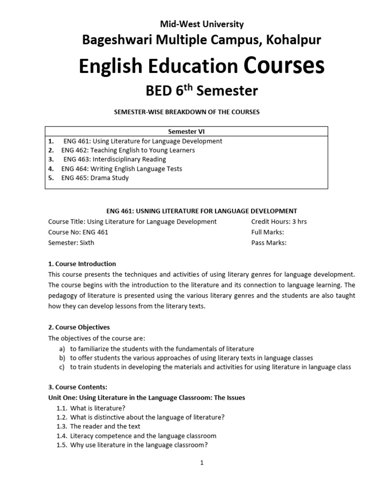 Unit 4: Cross-Cultural Literature Insights | PDF | Educational ...