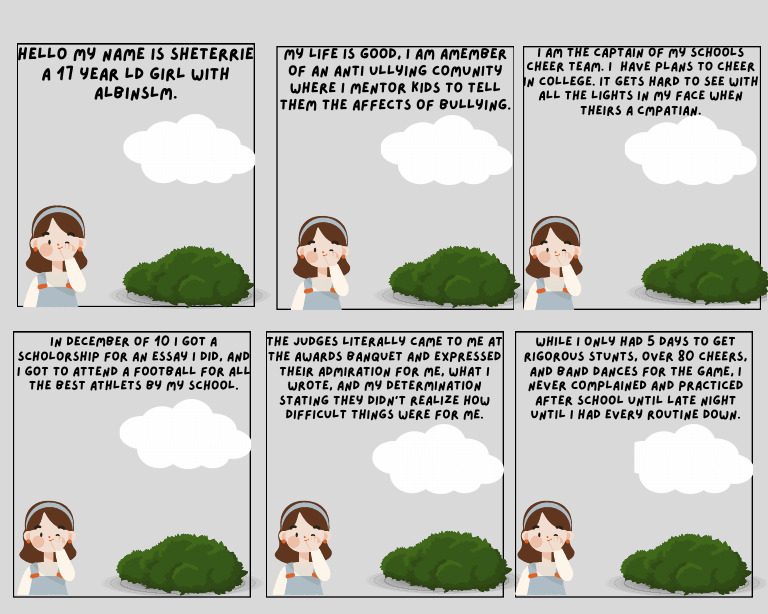Blank 6 Panel Comic Strip | PDF