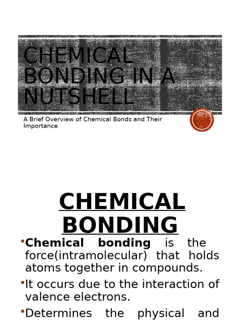 Chemical Bonding Presentation | PDF