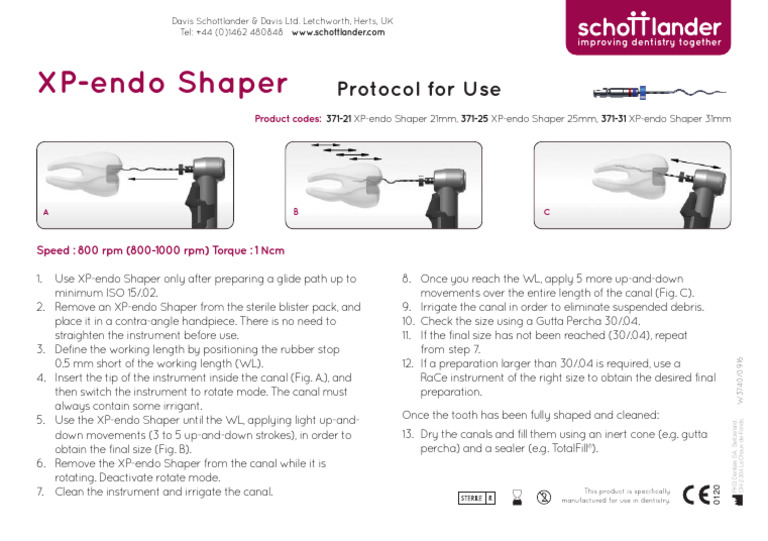 XP Endo Shaper - Instructions For Use | PDF