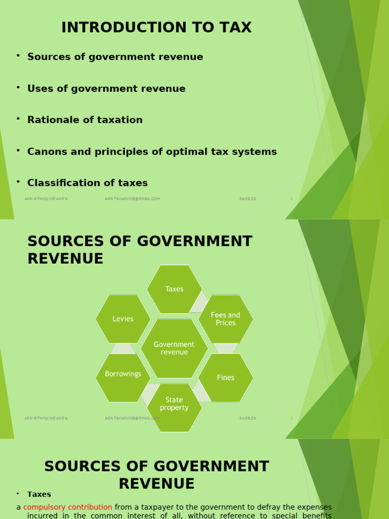 Introduction To Tax | PDF | Taxes | Direct Tax