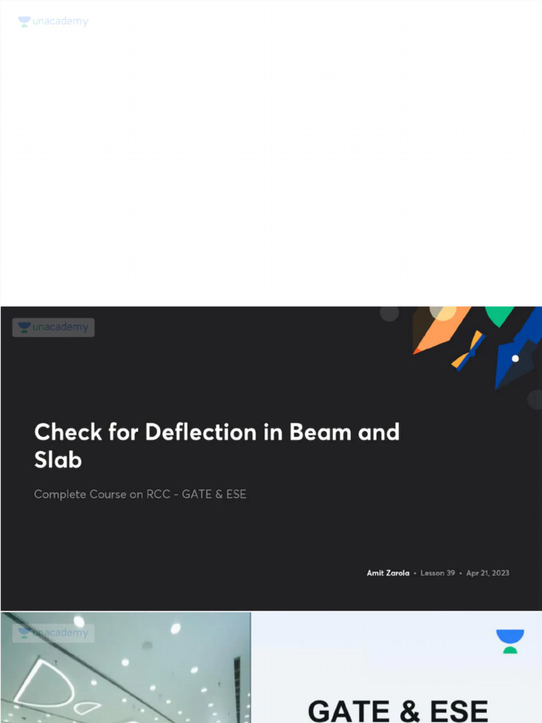 Check For Deflection in Beam and Slab With Anno | PDF
