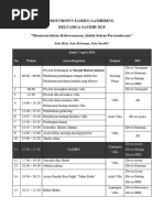 Rundown Acara Family Gathering di Villa | PDF