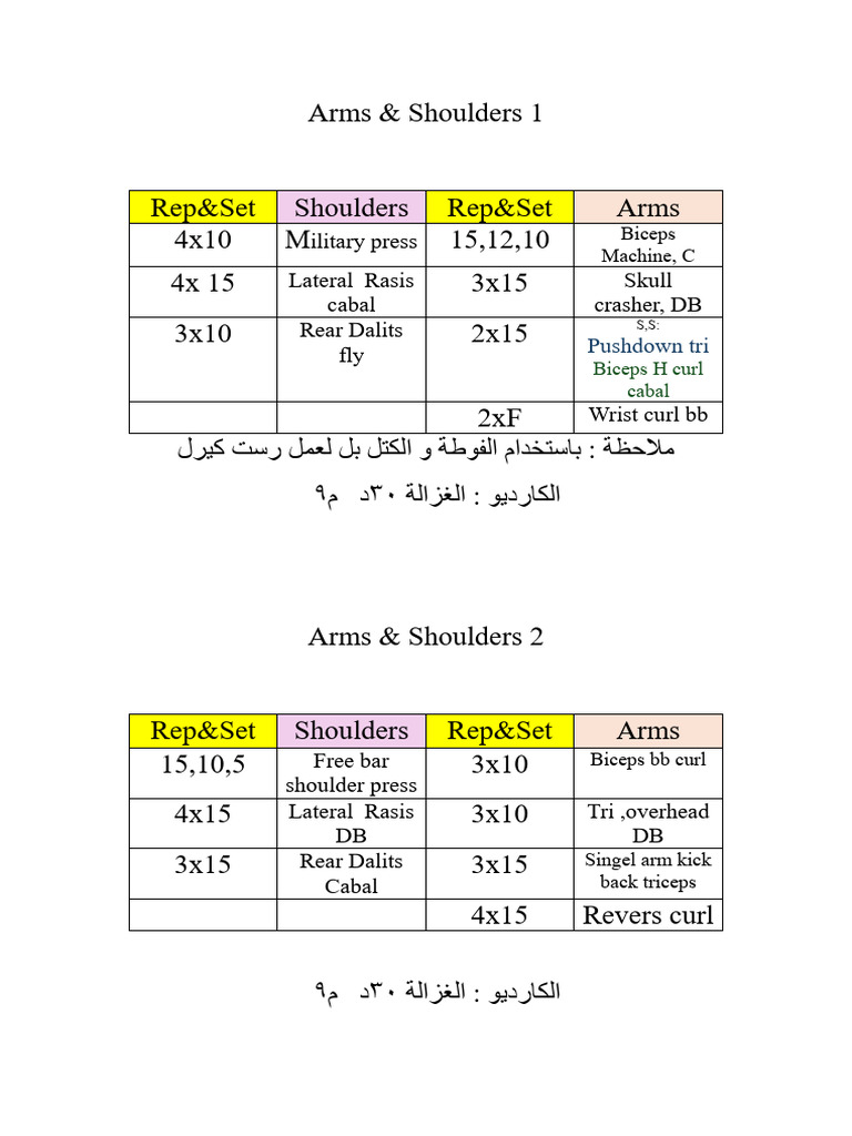 Arms & Shoulder | PDF