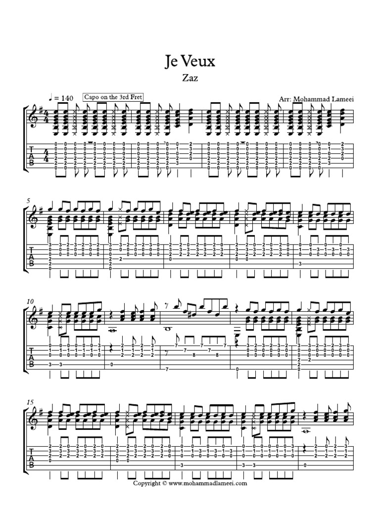 Je Veux by Zaz V9duyc | PDF