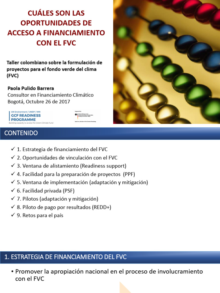 3.CUALES SON LAS OPORTUNIDADES DE ACCESO A FINANCIAMIENTO CON EL FVC | PDF