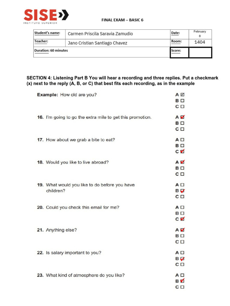 Final Exam (Basic 6) -Connectivity.pdf | PDF