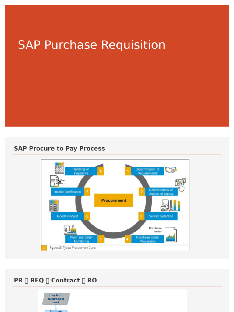 Sap Purchase Requisition Pdf