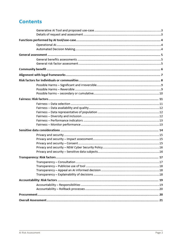 AI Risk Assessment Template Guide | PDF | Artificial Intelligence ...