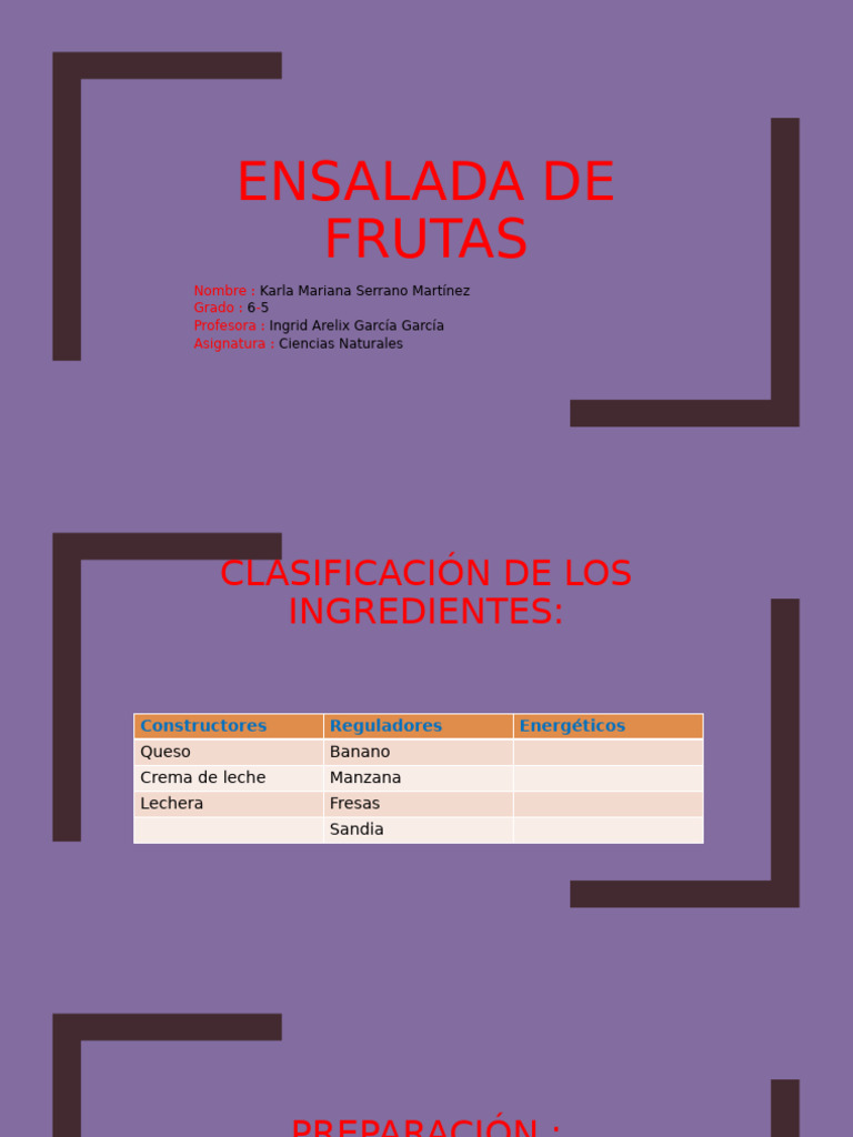 Ensalada de Frutas2 | PDF