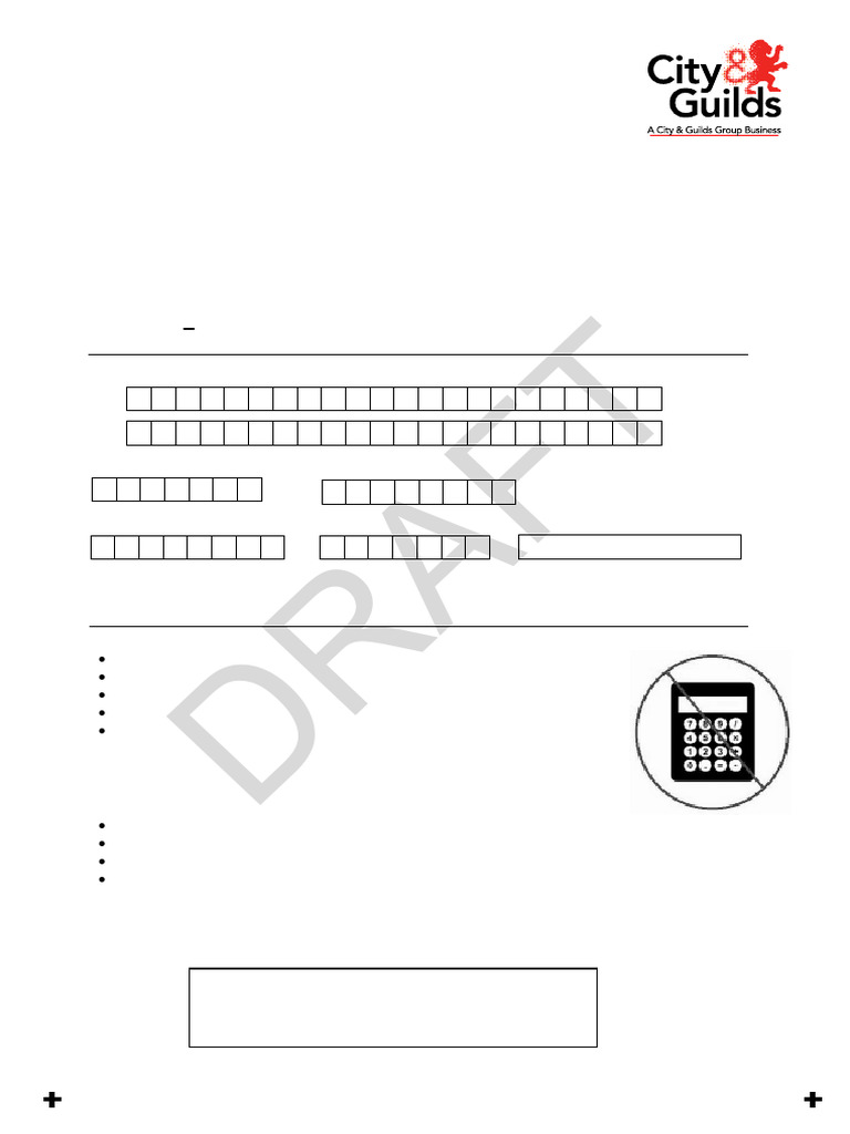 Draft Level 1 Mathematics Sample Paper 1 - QP and Ms PDF - Ashx | PDF ...