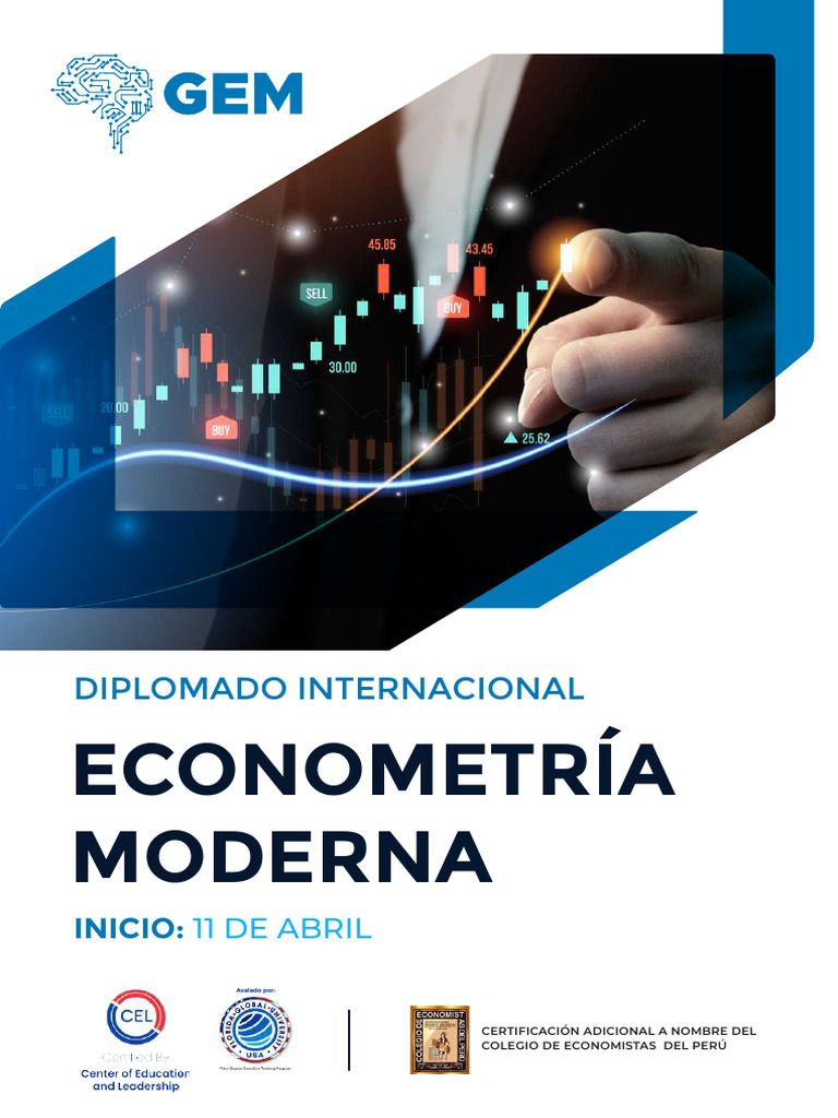Brochure Diplomado Internacional Econometria Moderna Gem | PDF | Inferencia bayesiana | Econometría