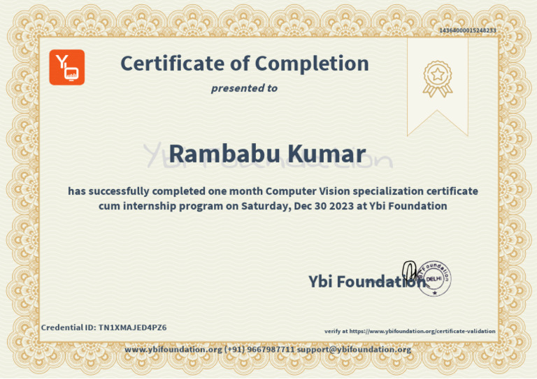 Computer Vision Specialization | PDF