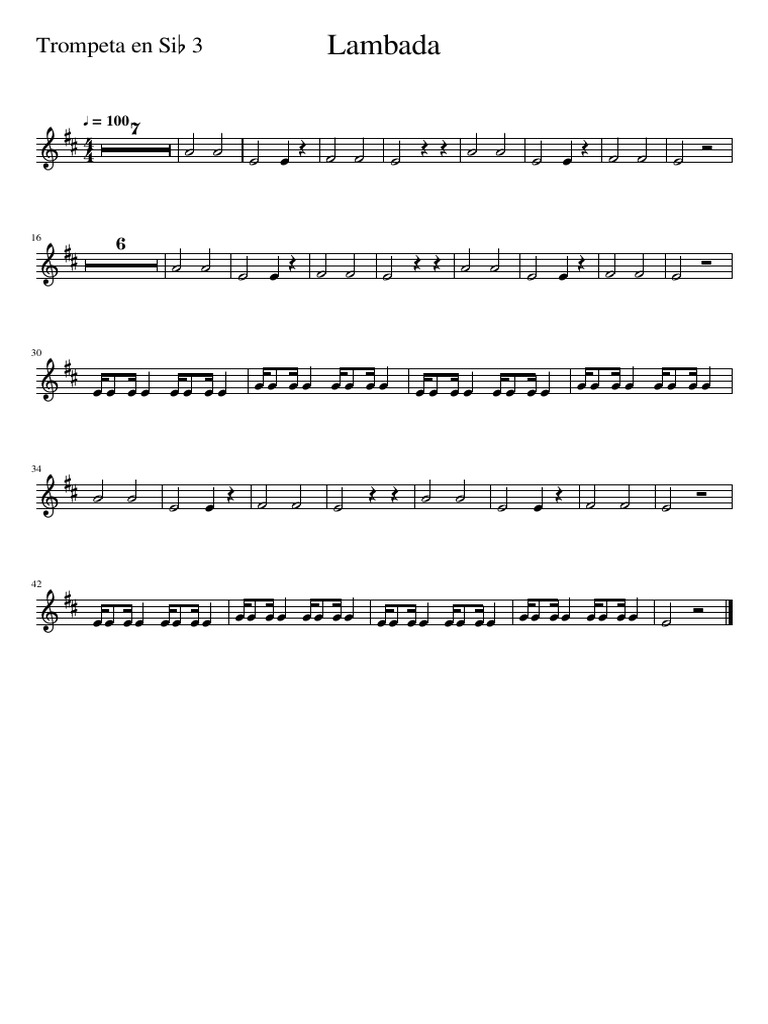 Lambada Trompeta3 | PDF