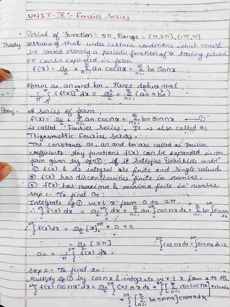 Unit 4 Fourier Series | PDF
