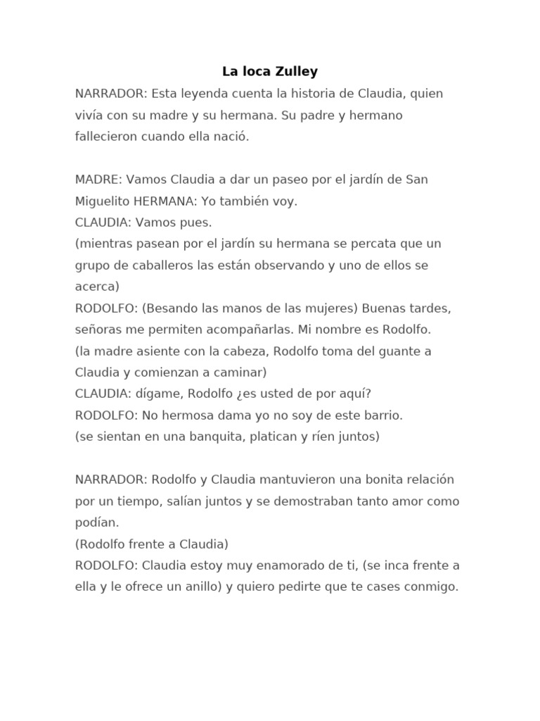 La Loca Zulley | PDF