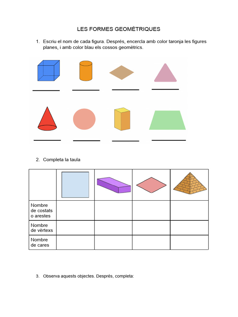 Formes Geomètriques. | PDF