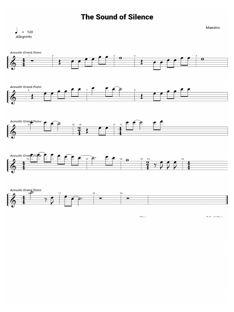 Sound of Silence | PDF