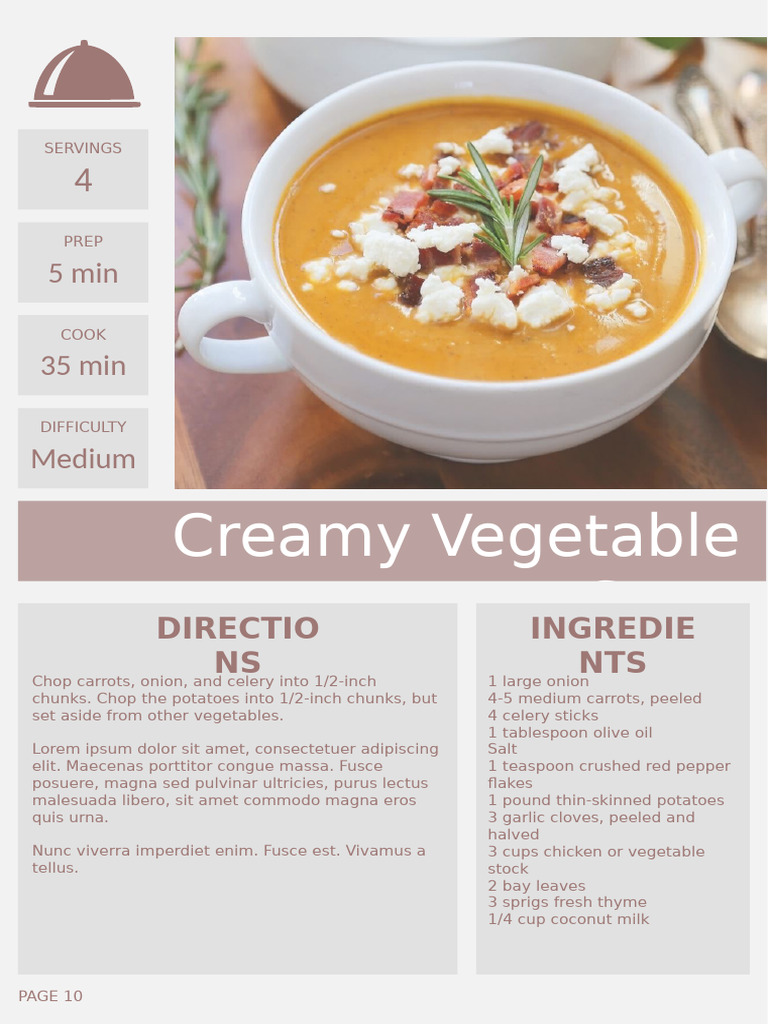 Cookbook Template 02 - TemplateLab.com | PDF