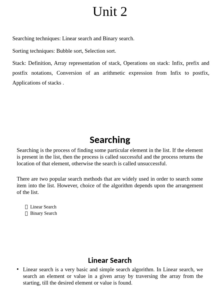 Data Strctures Unit 2 | PDF | Time Complexity | Computing