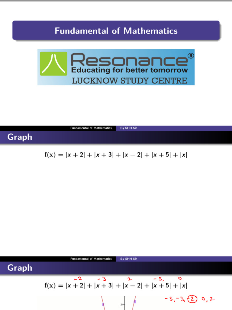 Fundamental of Mathematics Lecture 9 | PDF | Mathematics | Equations