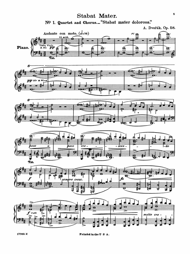 Stabat Mater, Op 58 (Dvorak) | PDF