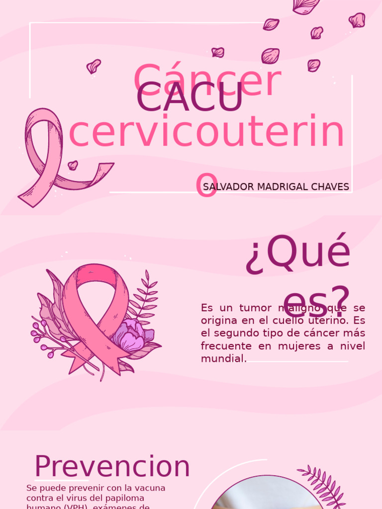 CACU | PDF | Cáncer | Cáncer de cuello uterino
