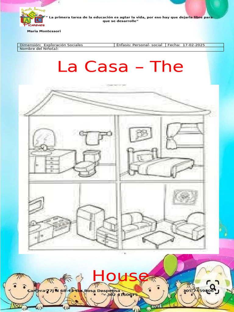 Actividad de Educación: La Casa Montessori | PDF