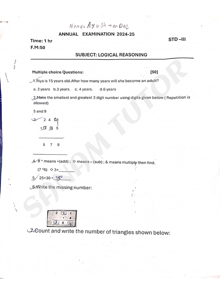 Logic Class 3 Stewart Annual | PDF