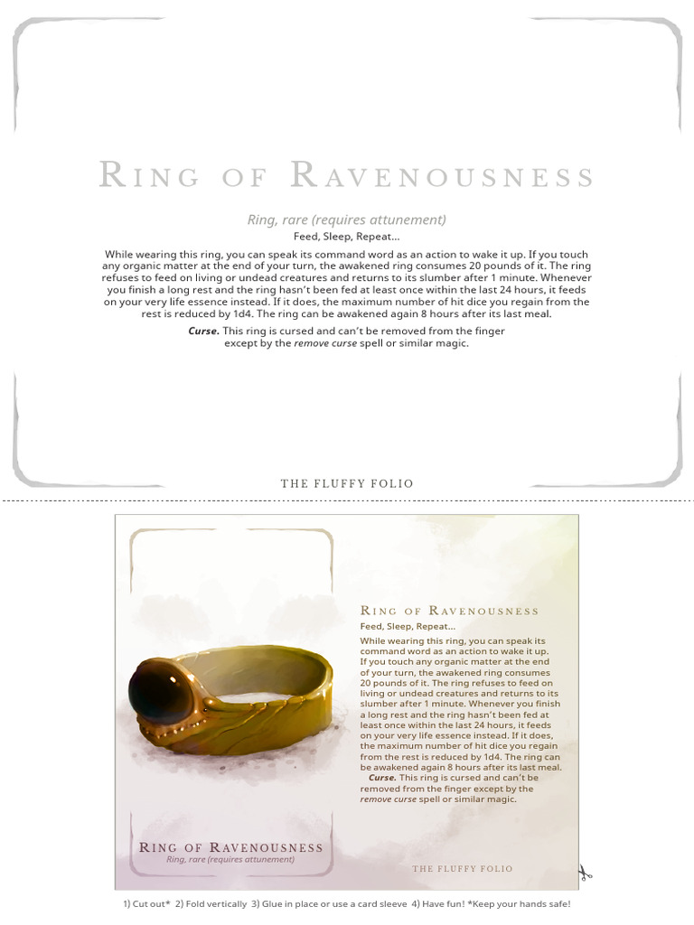 Fluffy Folio Ring of Ravenousness | PDF