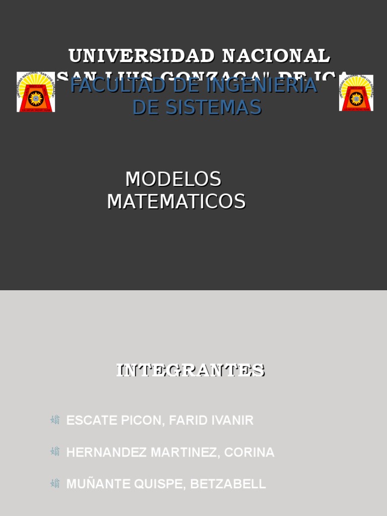 Modelos Matematicos | PDF