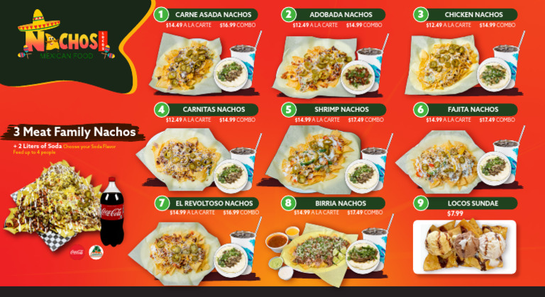 Oct 24 - 24nachos Locos Menu TV | PDF