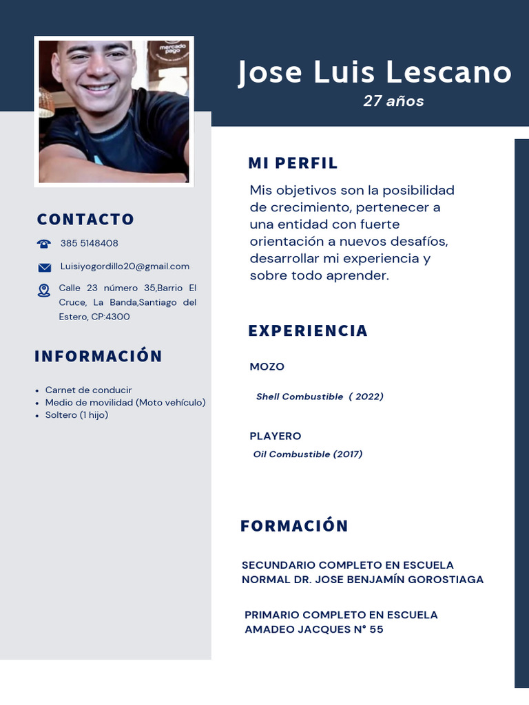 Currículum Vitae Luis | PDF