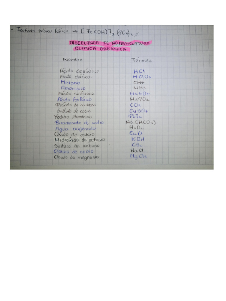 Miscelánea Nomenclatura | PDF