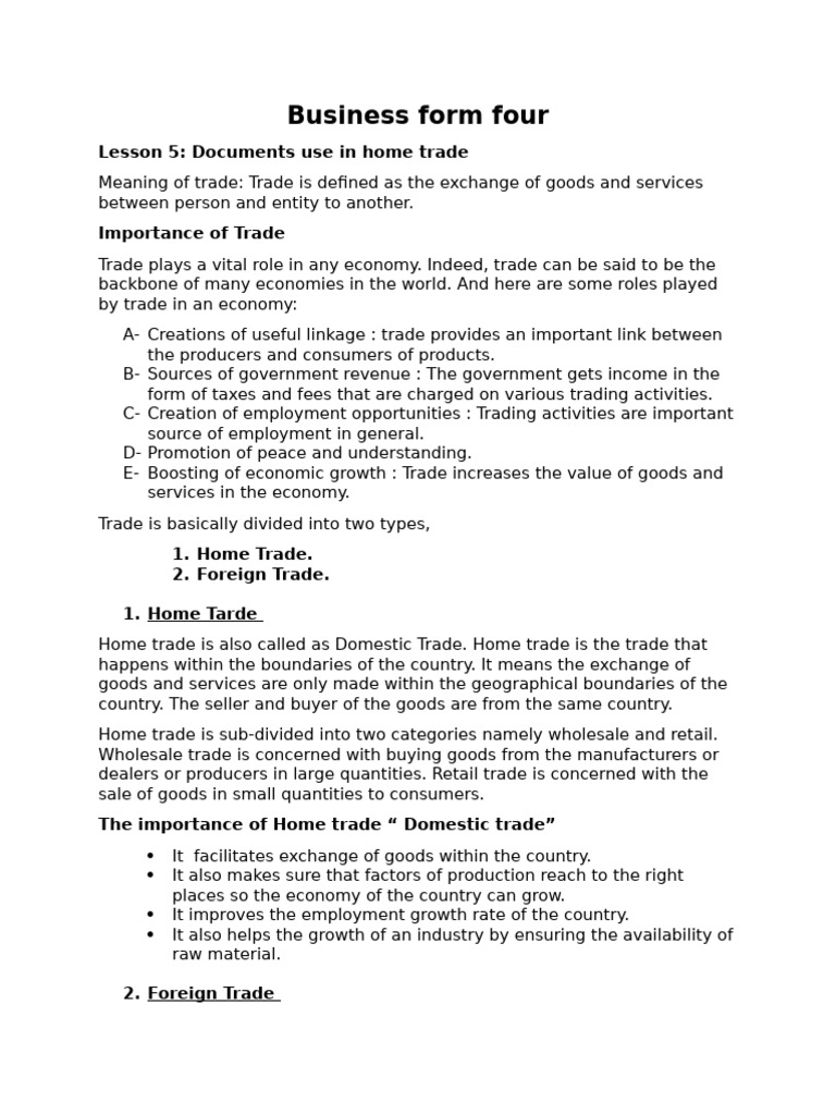 Business Lesson 5 Chapter One | PDF | Invoice | Discounts And Allowances