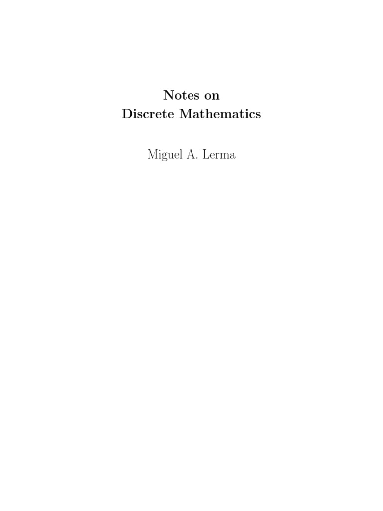 DM_notes | PDF | Function (Mathematics) | Mathematics