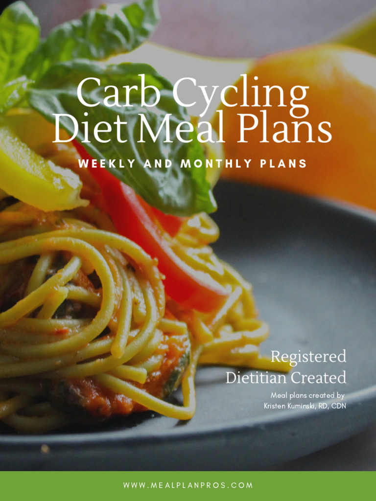 7-Day Carb Cycling Meal Plan 2 | PDF | Lunch | Salad