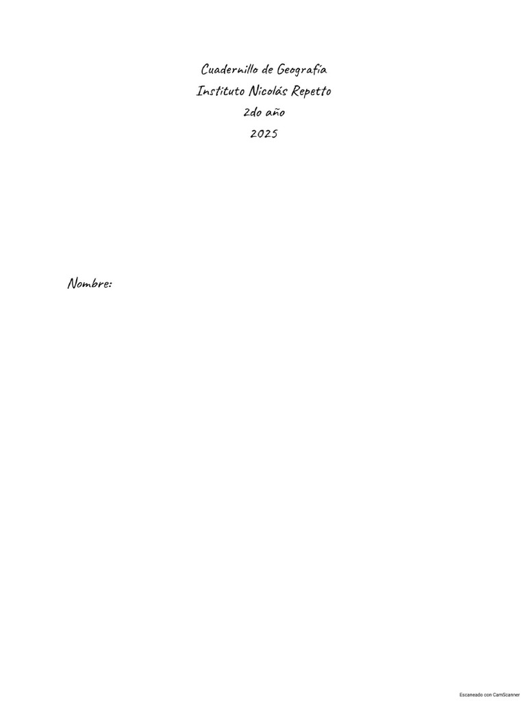Cuadernillo 2do Geo | PDF