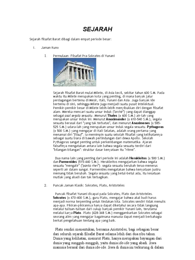Sejarah Filsafat | PDF