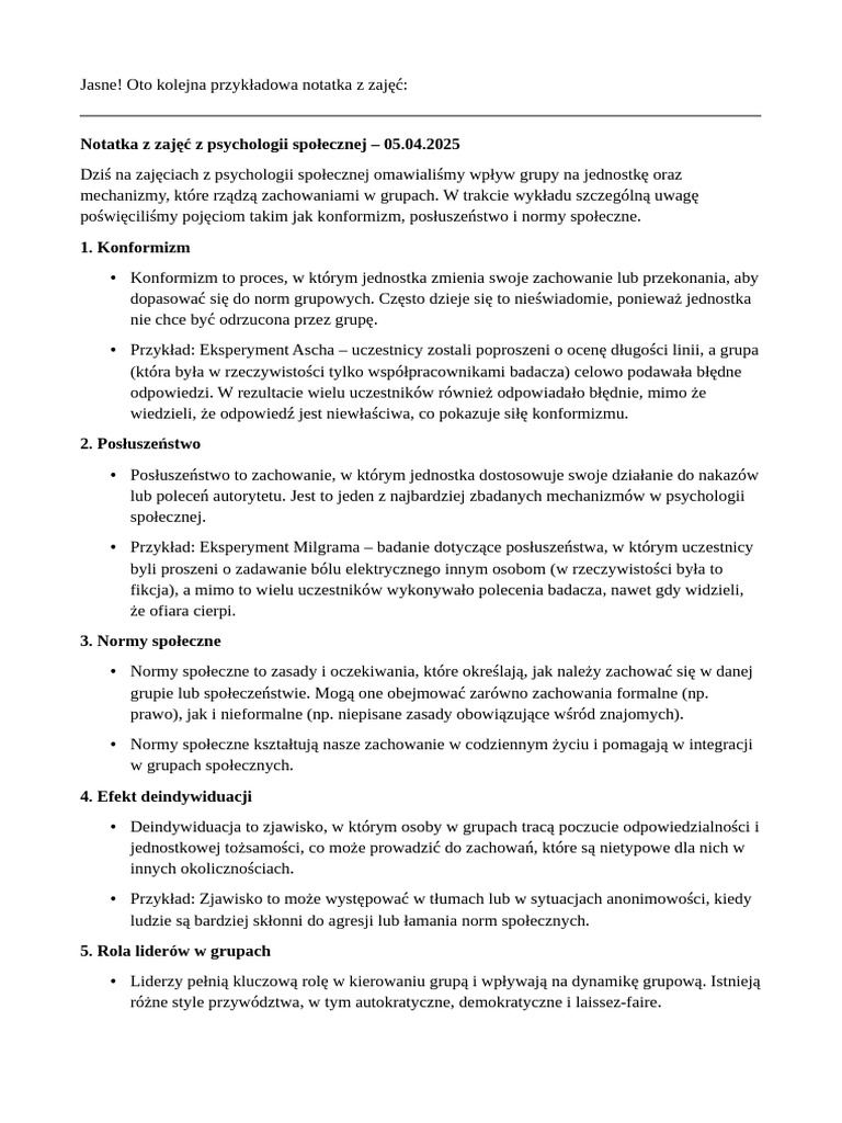 Notatka 2 | PDF