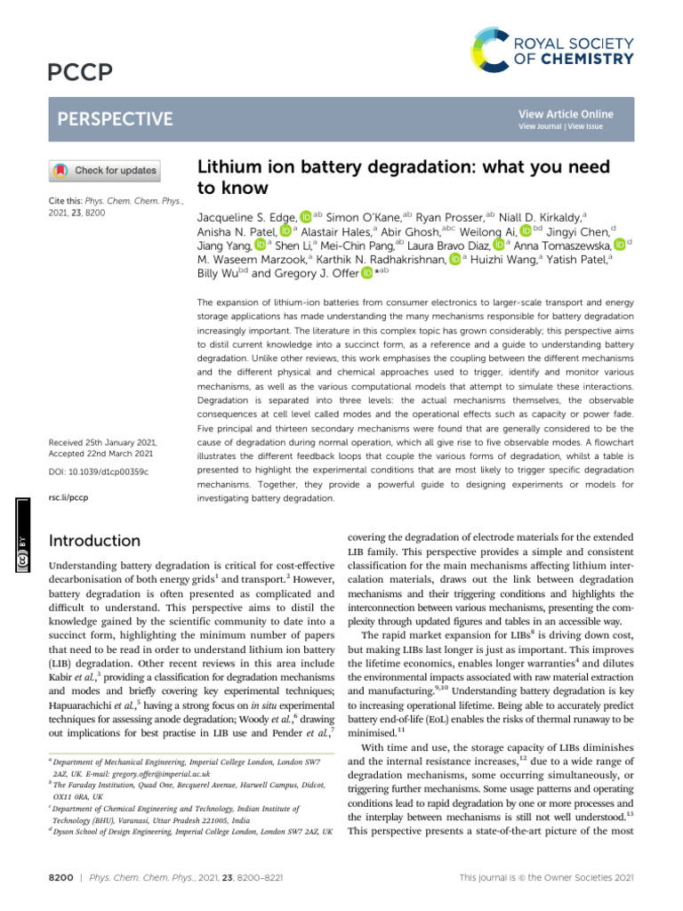 1_Degradation_what You Need to Know | PDF | Electrode | Lithium Ion Battery